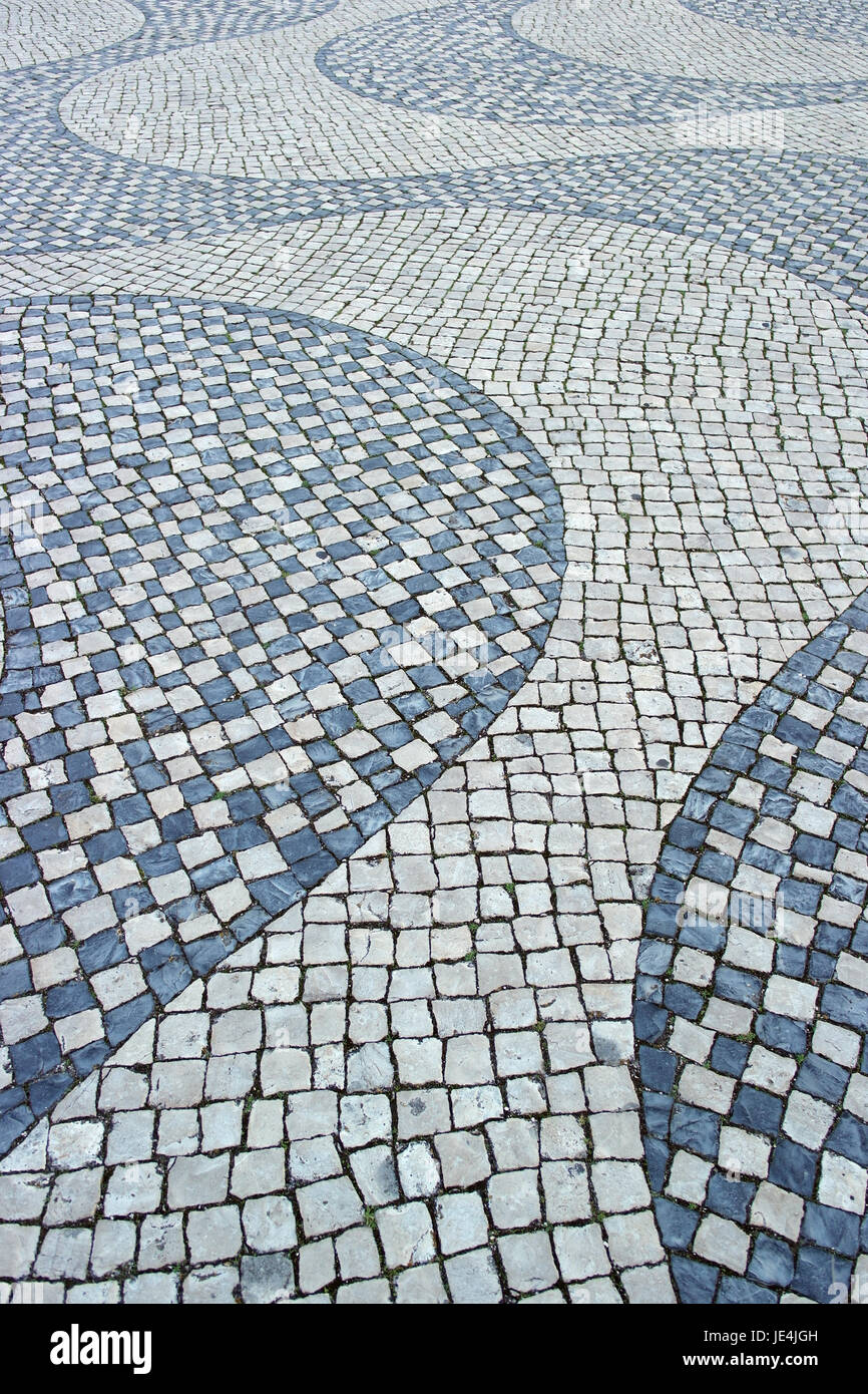 Portuguese pavement, Calcada portuguesa Stock Photo - Alamy