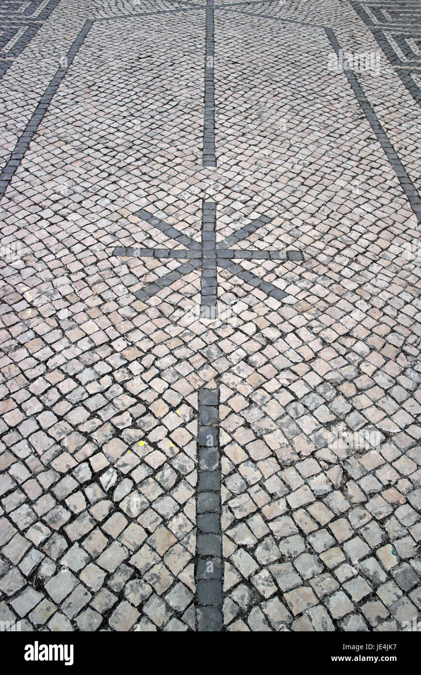 portuguese pavement, Calcada portuguesa Stock Photo - Alamy