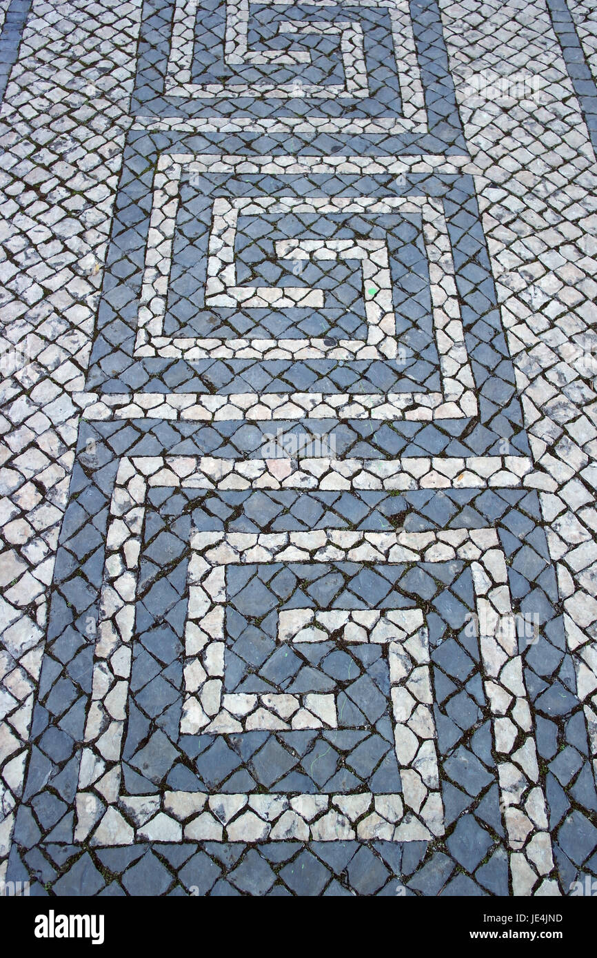 portuguese pavement, Calcada portuguesa Stock Photo - Alamy