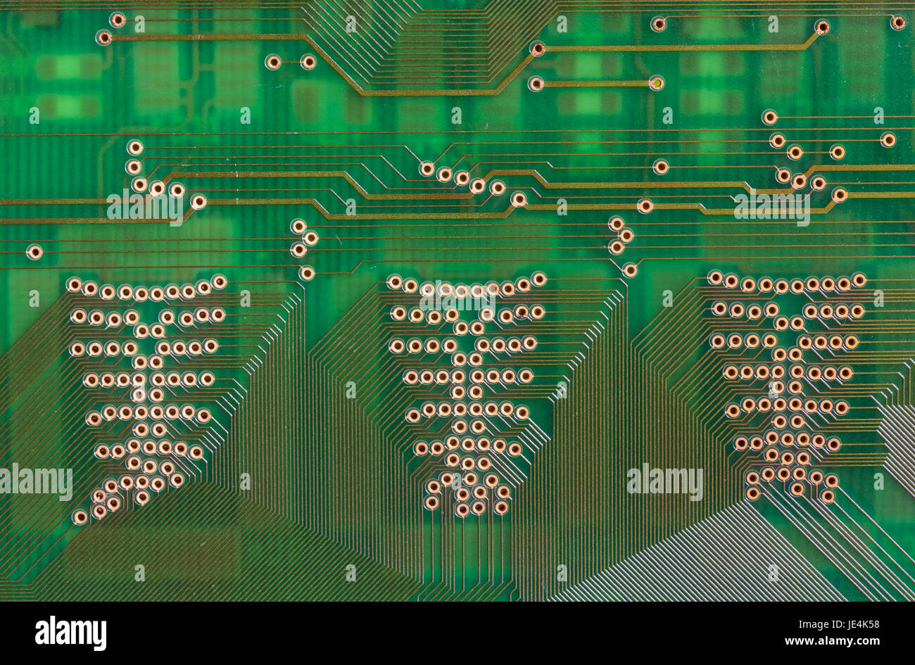 Back side of green printed circuit board Stock Photo - Alamy