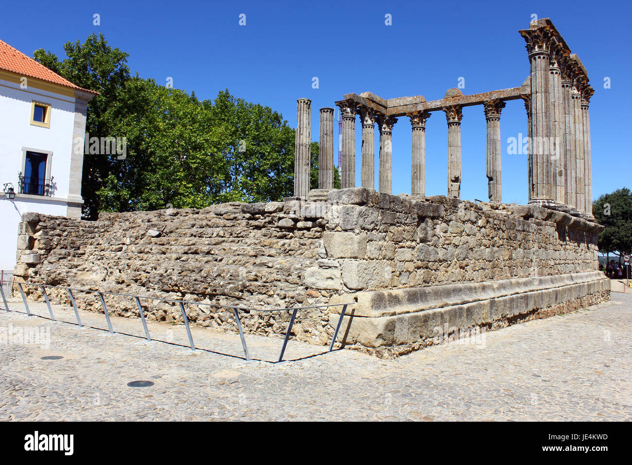 Roman temple, Evora, Portugal Stock Photo - Alamy