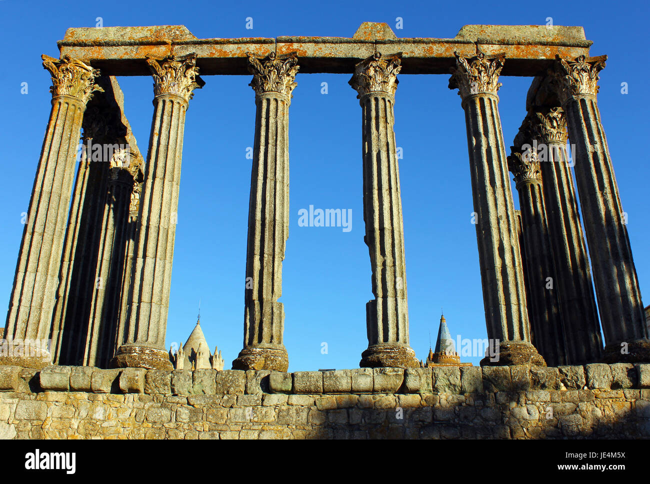 Roman temple, Evora, Portugal Stock Photo - Alamy