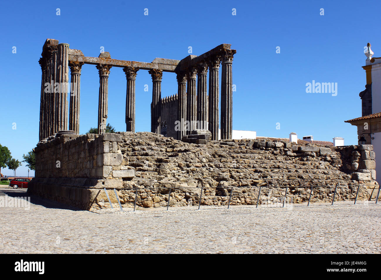 Roman temple, Evora, Portugal Stock Photo - Alamy