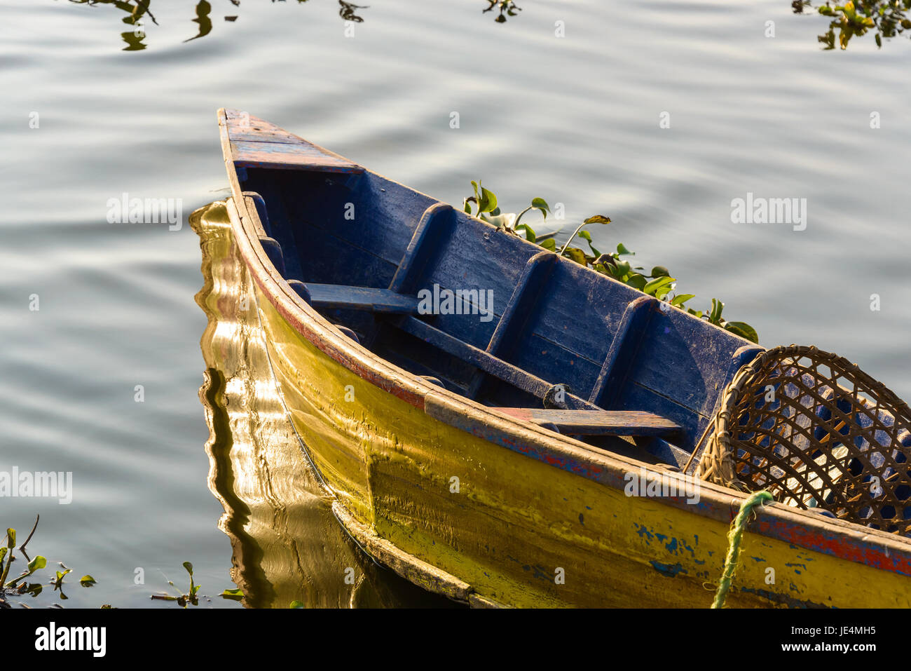 Boat on Phewa Lake in Pokhara, Nepal Stock Photo - Alamy
