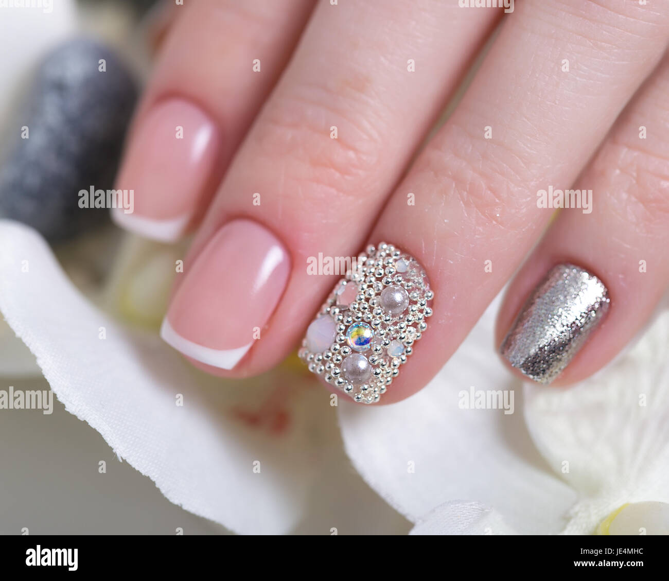 Classic french manicure hi-res stock photography and images - Alamy