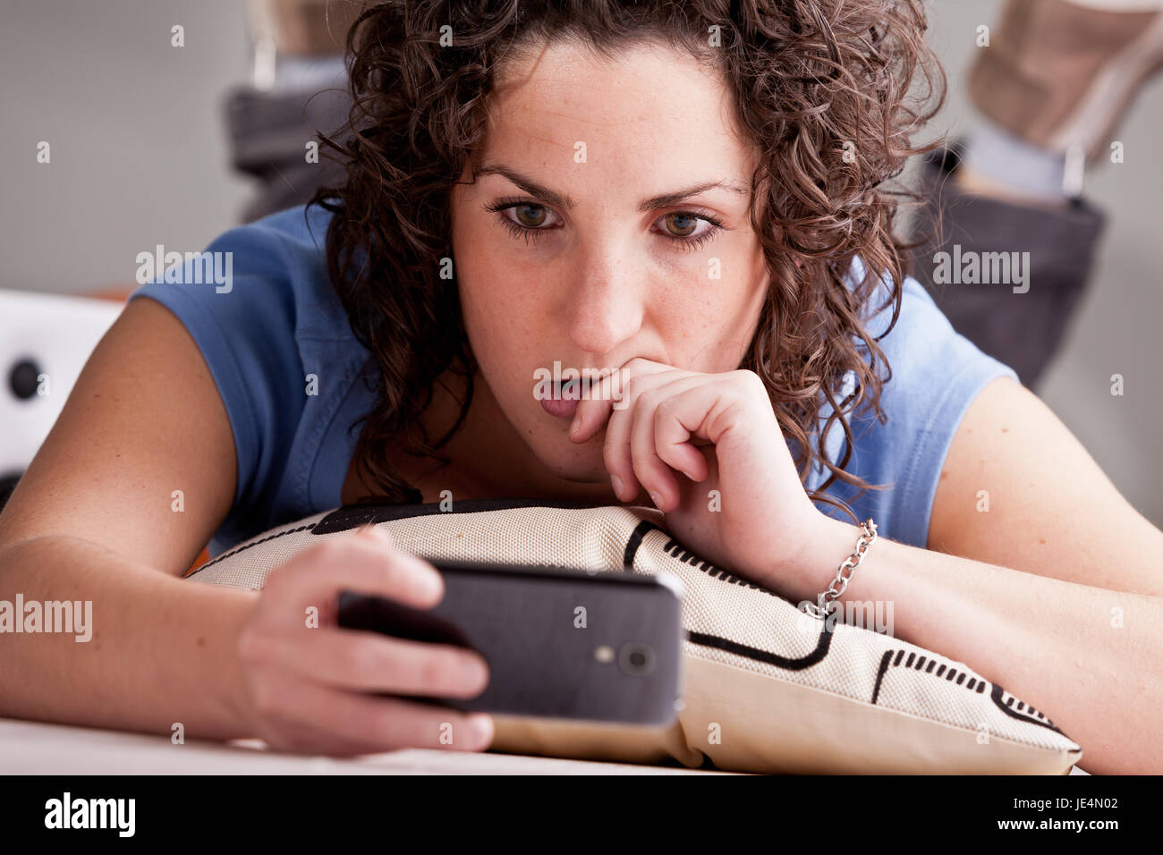 this is girl thinking about what's the next move Stock Photo - Alamy
