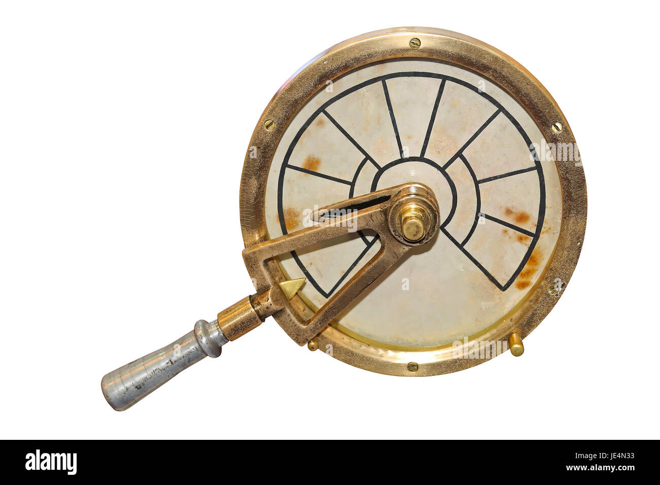 Engine order telegraph isolated included clipping path Stock Photo - Alamy