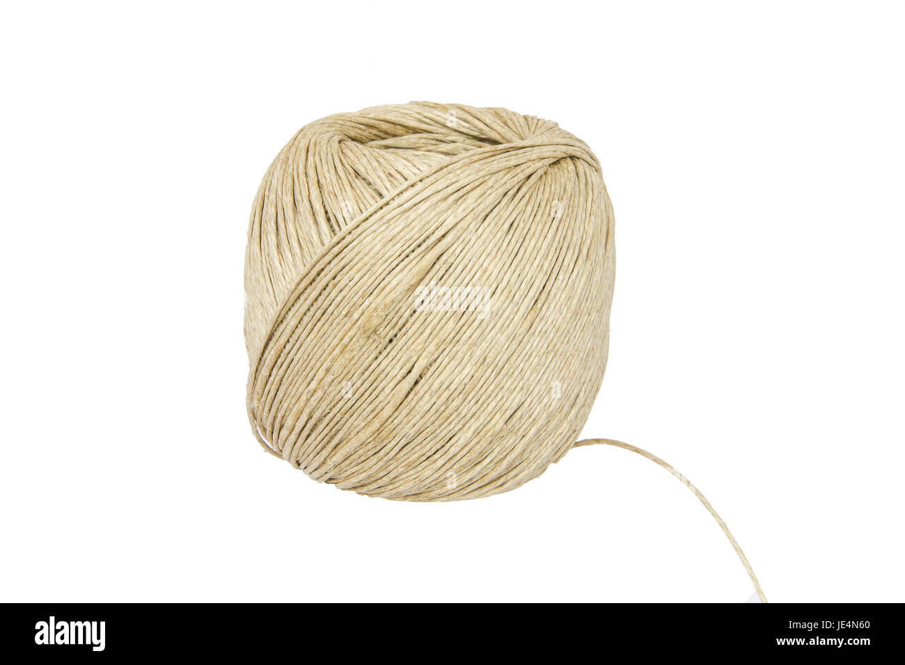 Closeup image of a ball of string Stock Photo - Alamy