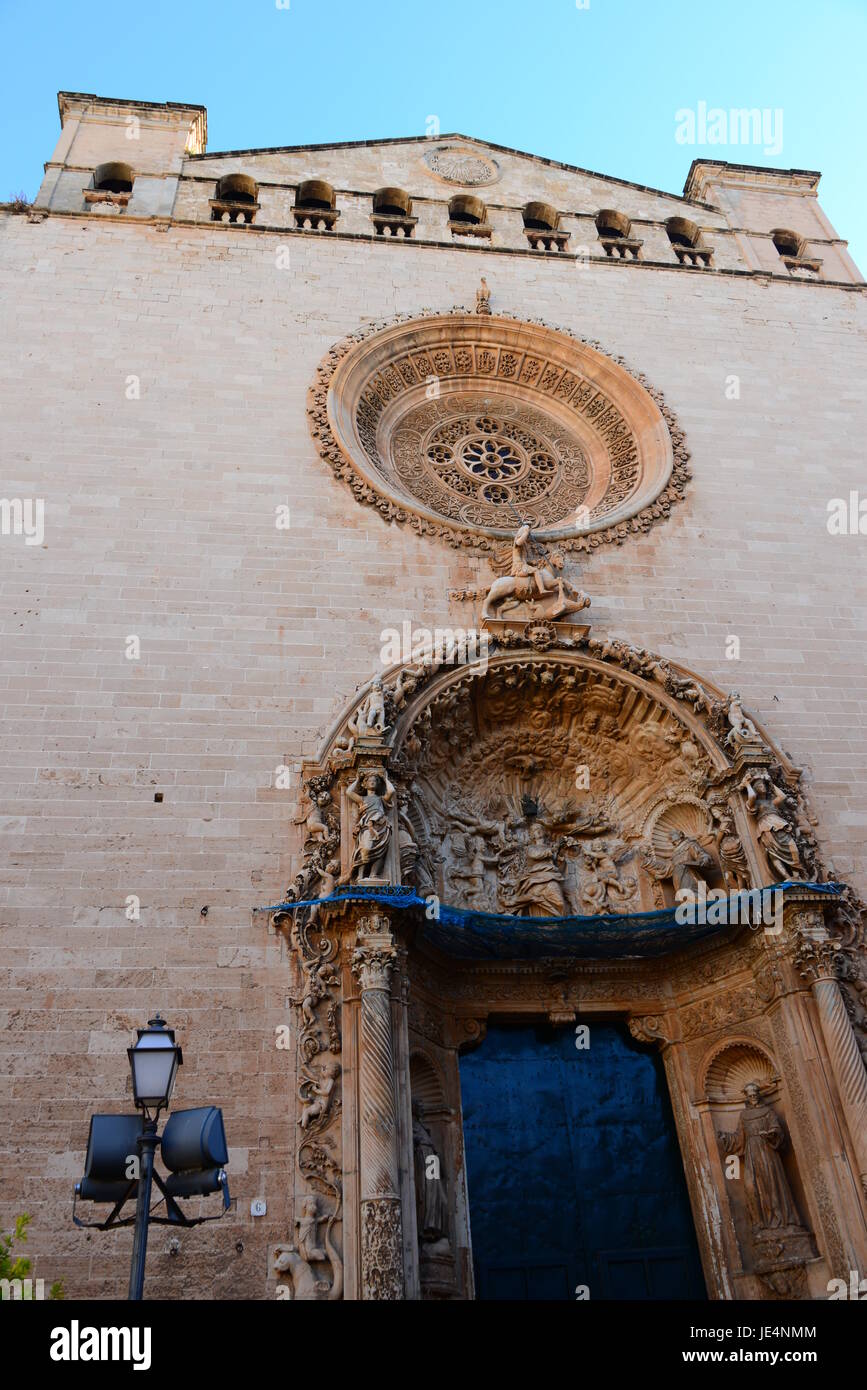 palma de mallorca - monastery san francisco - spain - fassaden Stock ...