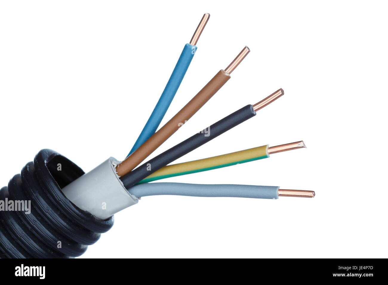 Kabelende mit Rohr Stock Photo - Alamy