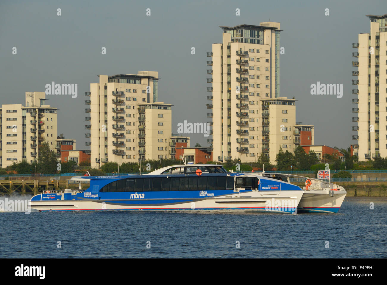 Mercury Clipper the new addition to the MBNA Thames Clippers fleet ...