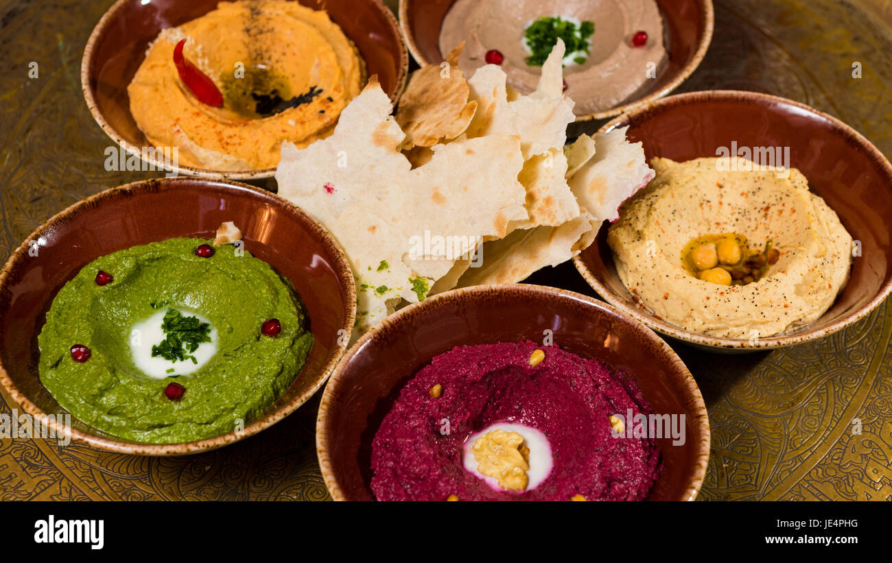 assorted of oriental food on the table Stock Photo - Alamy