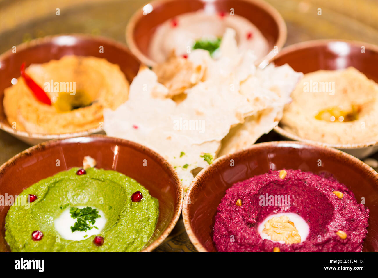 assorted of oriental food on the table Stock Photo - Alamy
