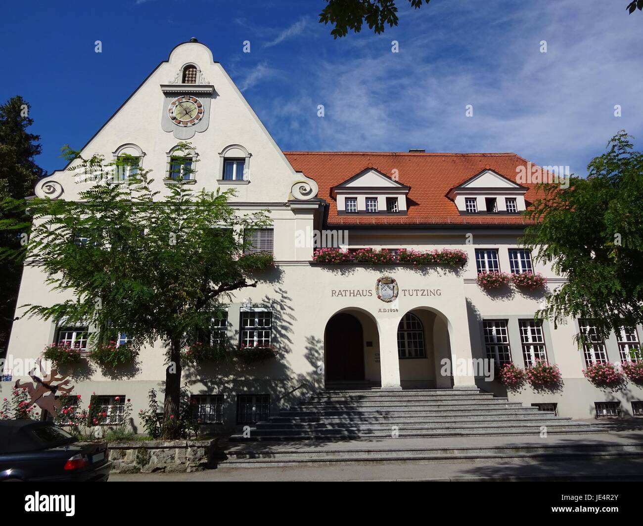Rathaus in Tutzing am Starnberger See Stock Photo - Alamy