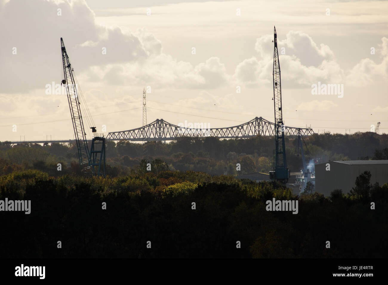 The famous Rendsburg High Bridge Stock Photo - Alamy