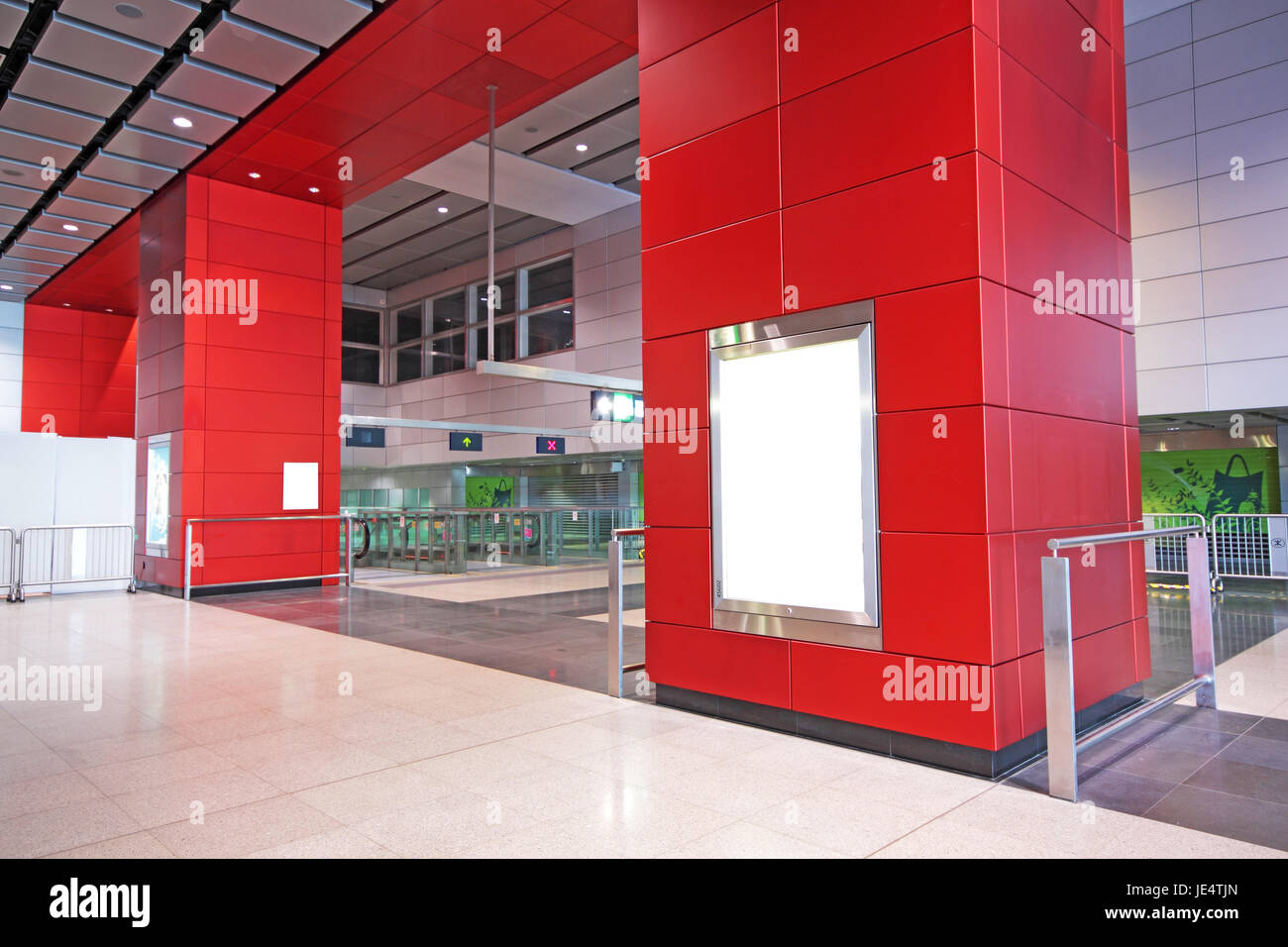 Large Billboard for advertisement use in a modern building Stock Photo ...