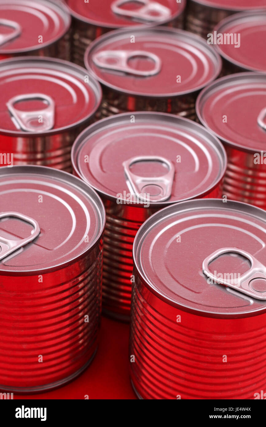 A group of red cans background Stock Photo - Alamy