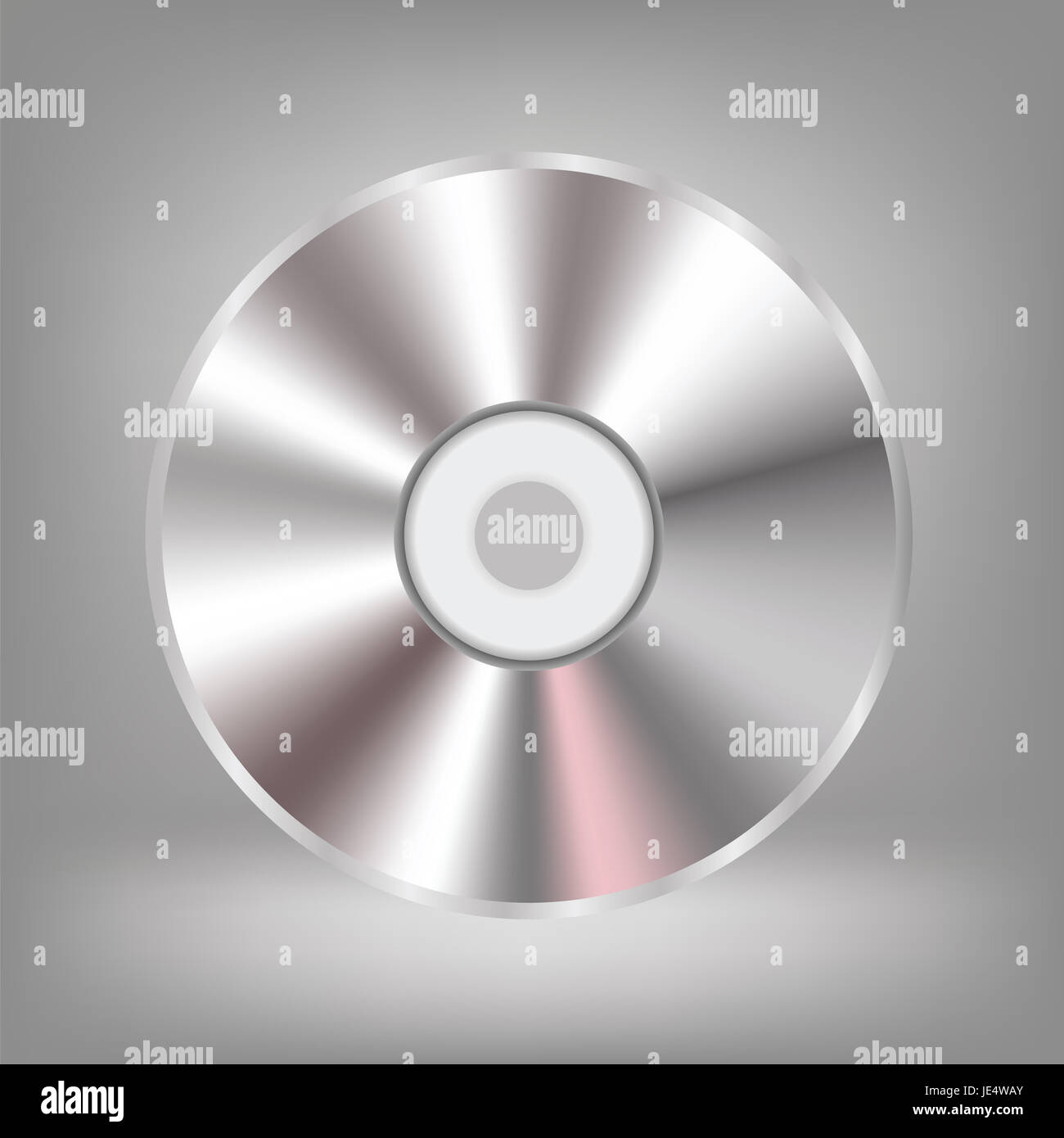 illustration with compact disc on a grey background Stock Photo - Alamy