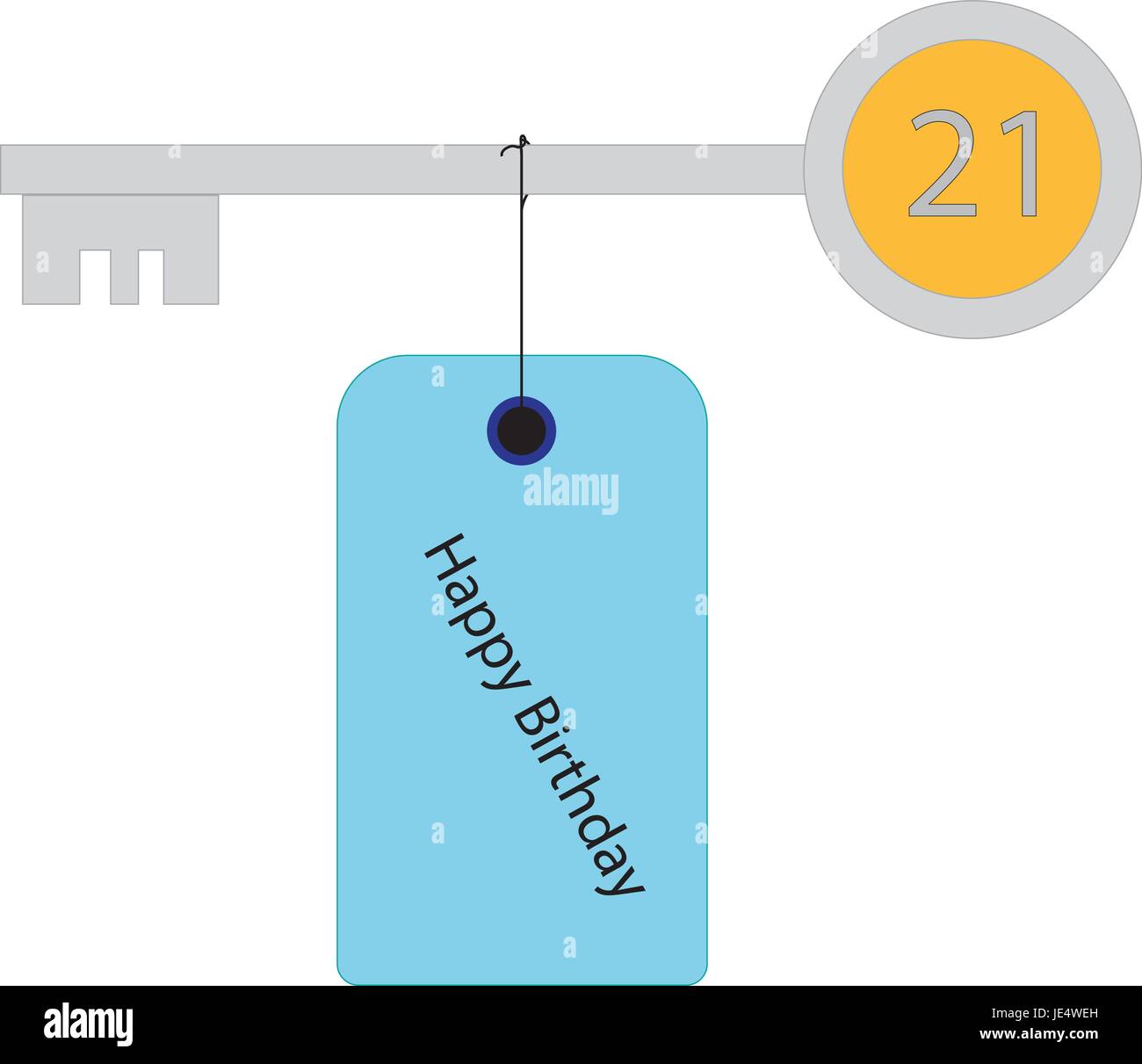 21st Birthday Key Clipart With Locksmith