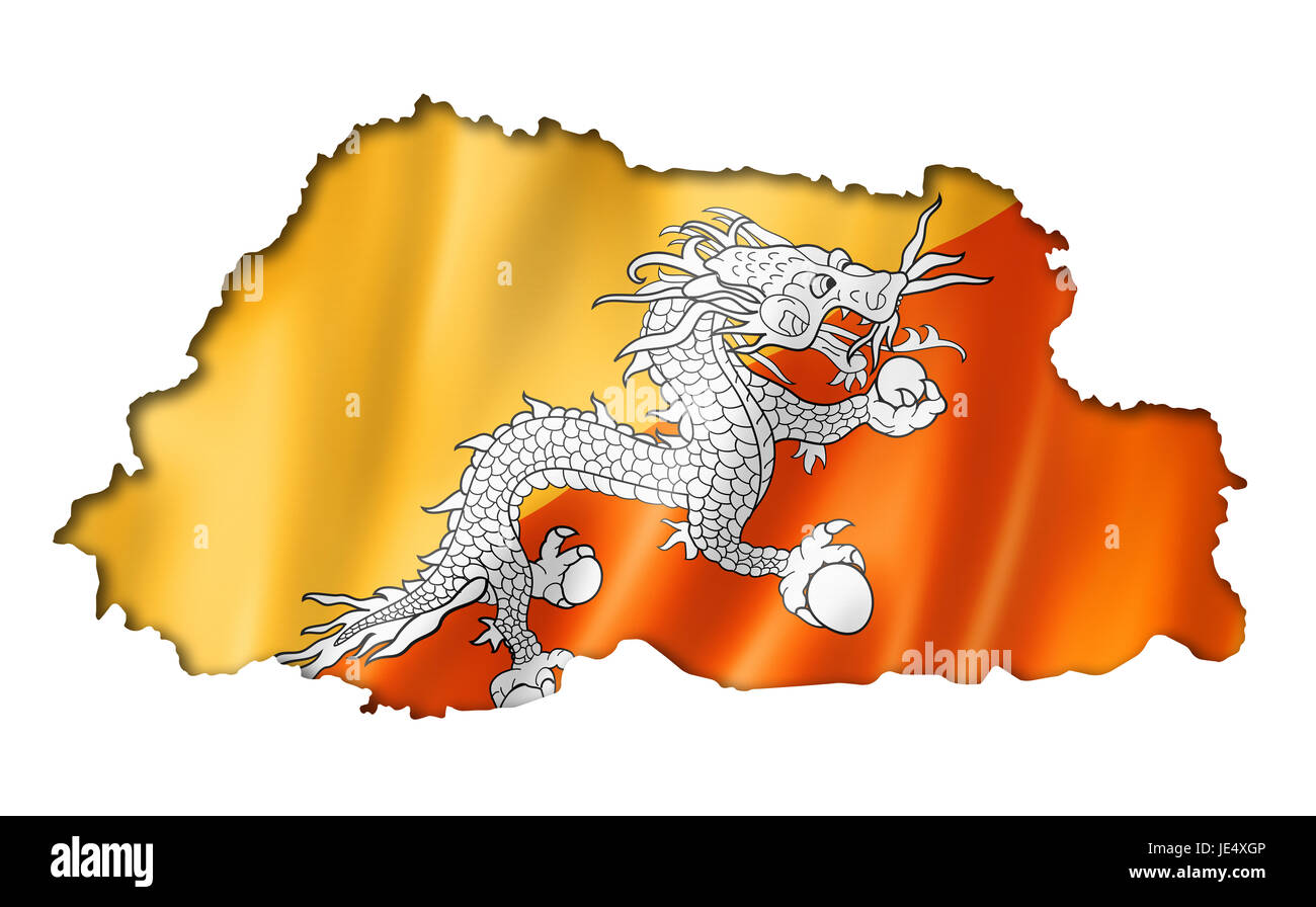 Bhutan flag hi-res stock photography and images - Alamy