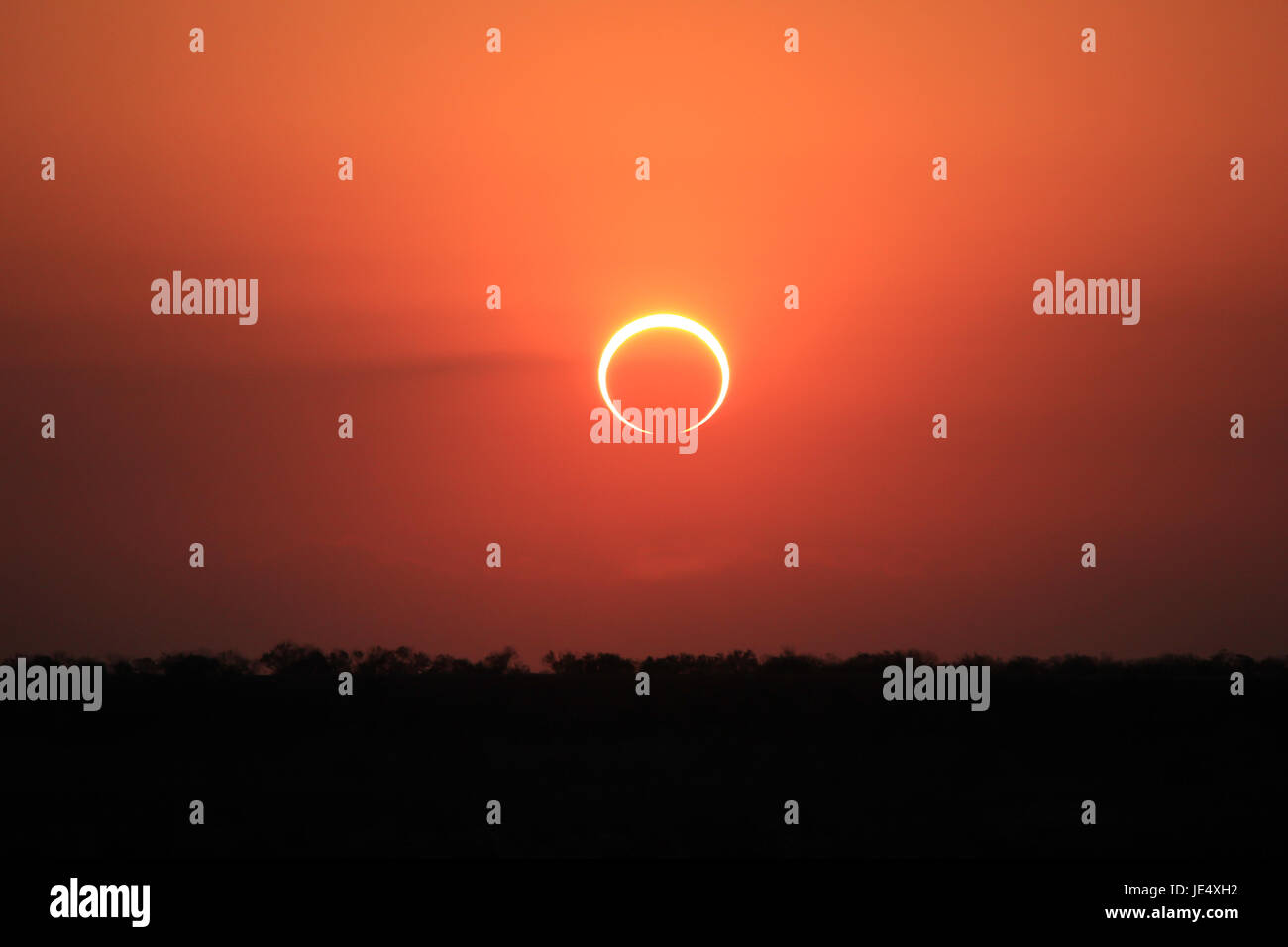 Ring of Fire Solar Eclipse #6 Stock Photo - Alamy