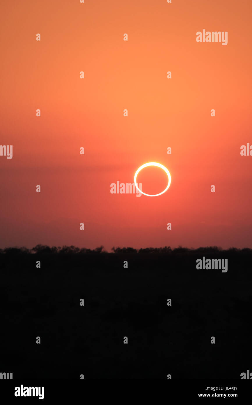 Ring of Fire Solar Eclipse #1 Stock Photo - Alamy