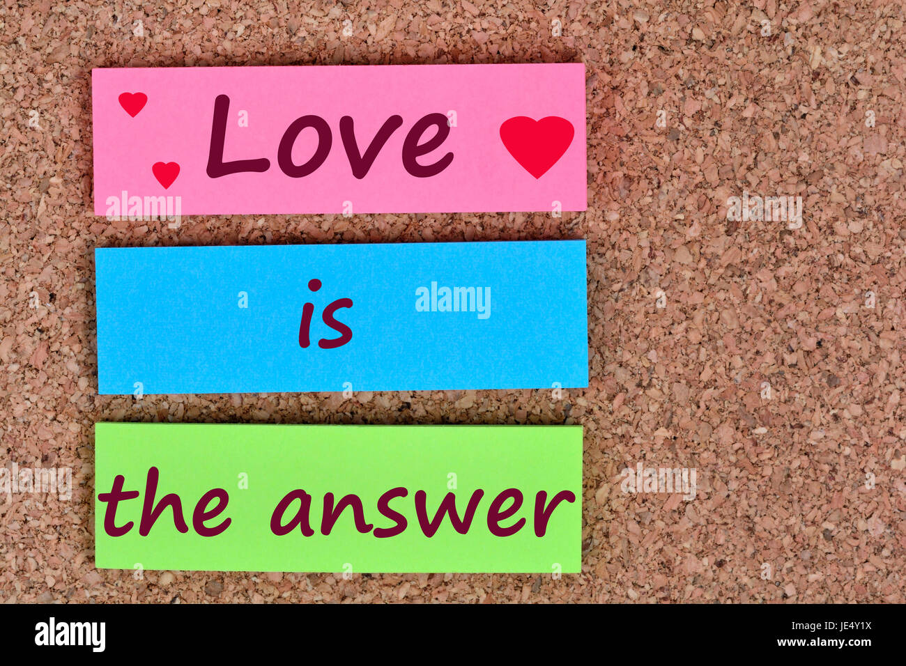 Love is the answer hi-res stock photography and images - Alamy