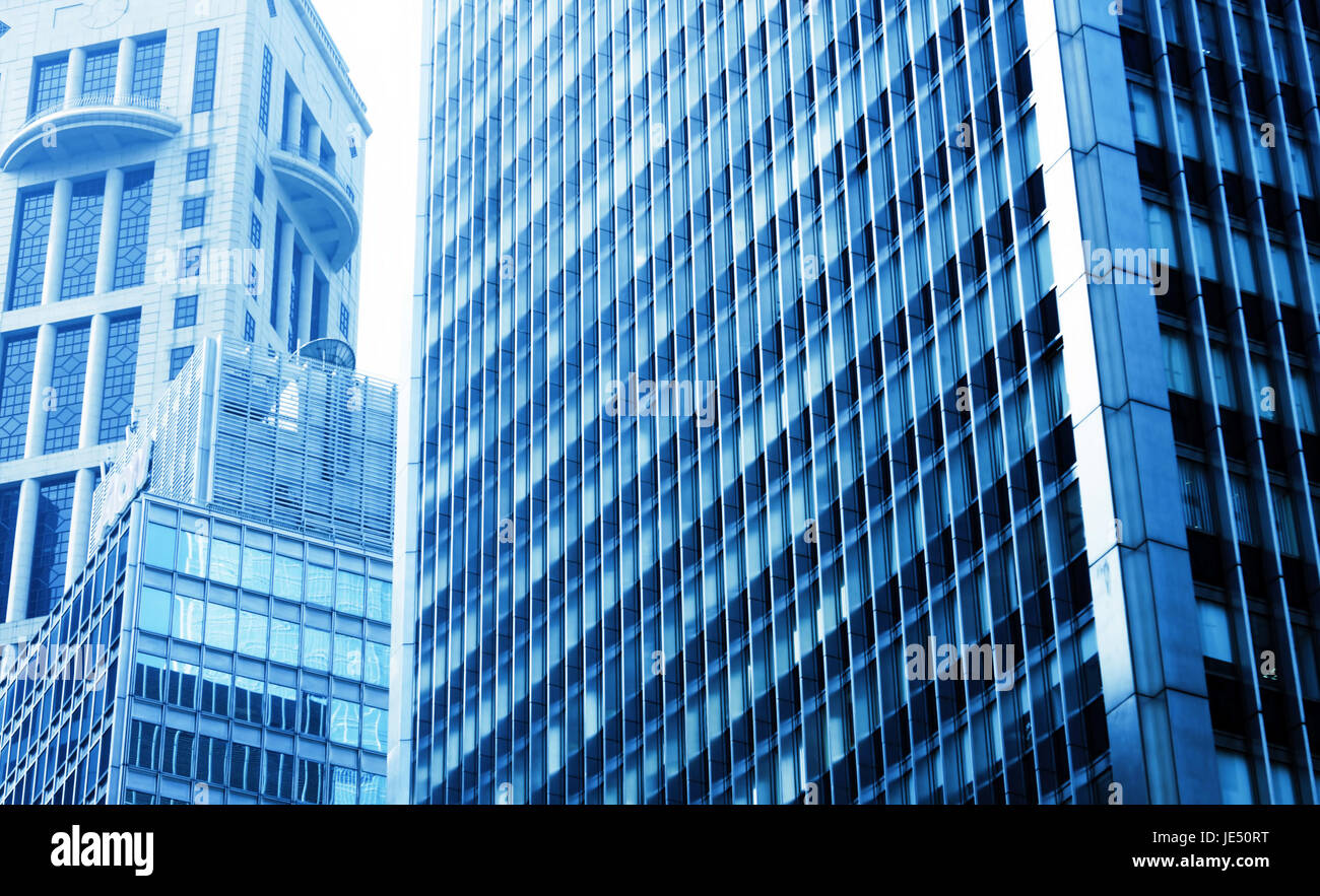 modern building with blue toned Stock Photo - Alamy