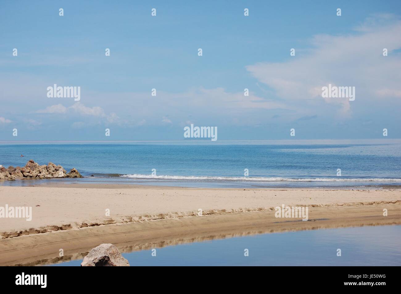 Beautiful, Symmetrical and Picturesque Ocean view and reflection on the ...