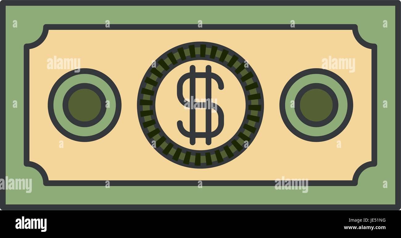 colorful silhouette of money bill Stock Vector Image & Art - Alamy