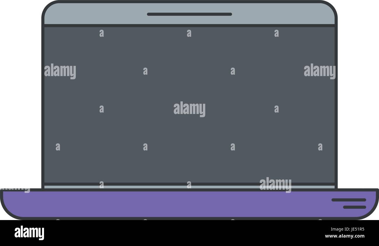 colorful silhouette of laptop computer Stock Vector Image & Art - Alamy