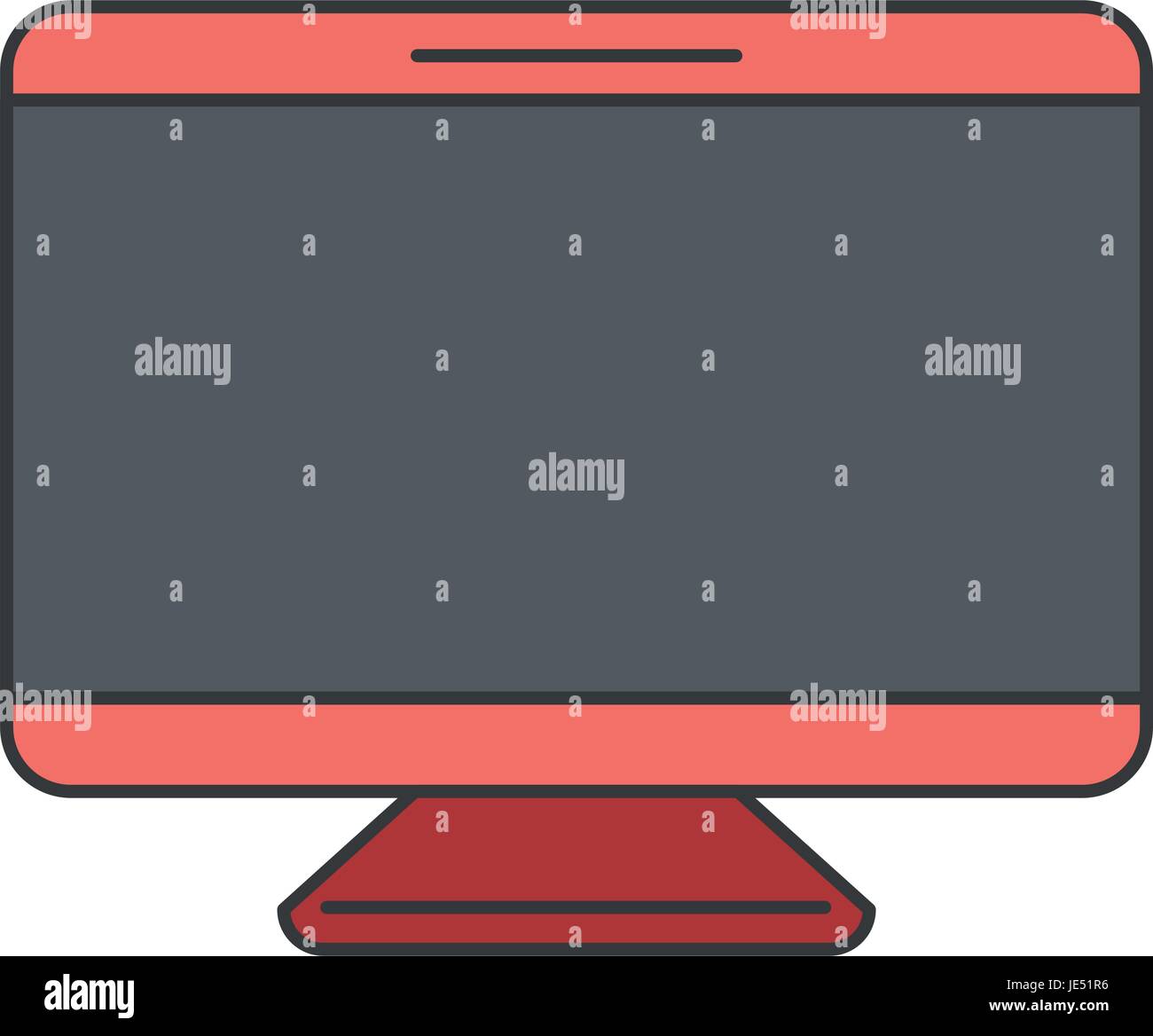 colorful silhouette of screen monitor Stock Vector Image & Art - Alamy