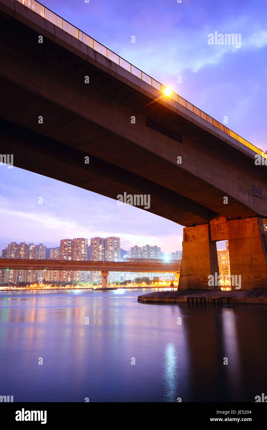 bridge at sunset Stock Photo - Alamy