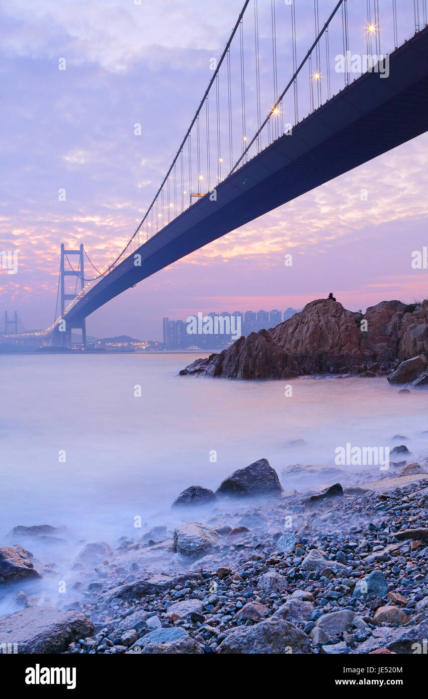 long bridge in sunset hour Stock Photo - Alamy