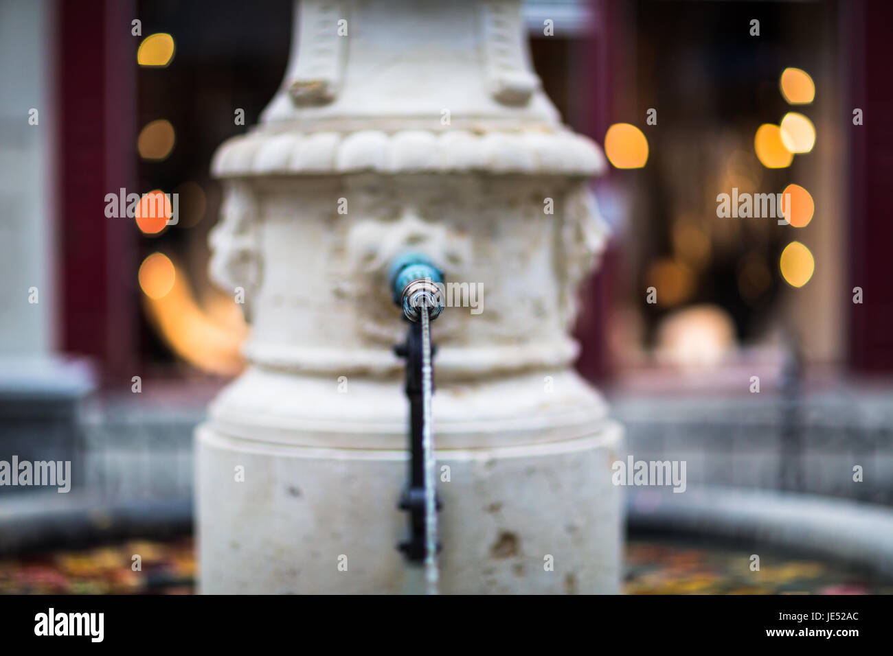 A beautiful fountain, Zurich, Switzerland (shallow DOF Stock Photo - Alamy