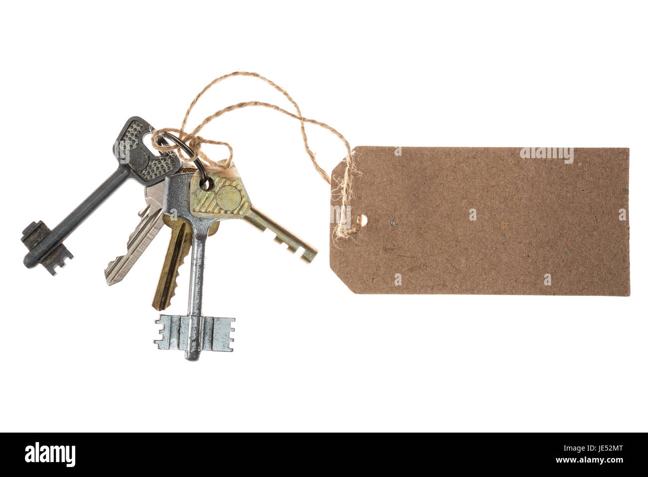Bunch of keys with price tag, isolated on white background Stock Photo ...