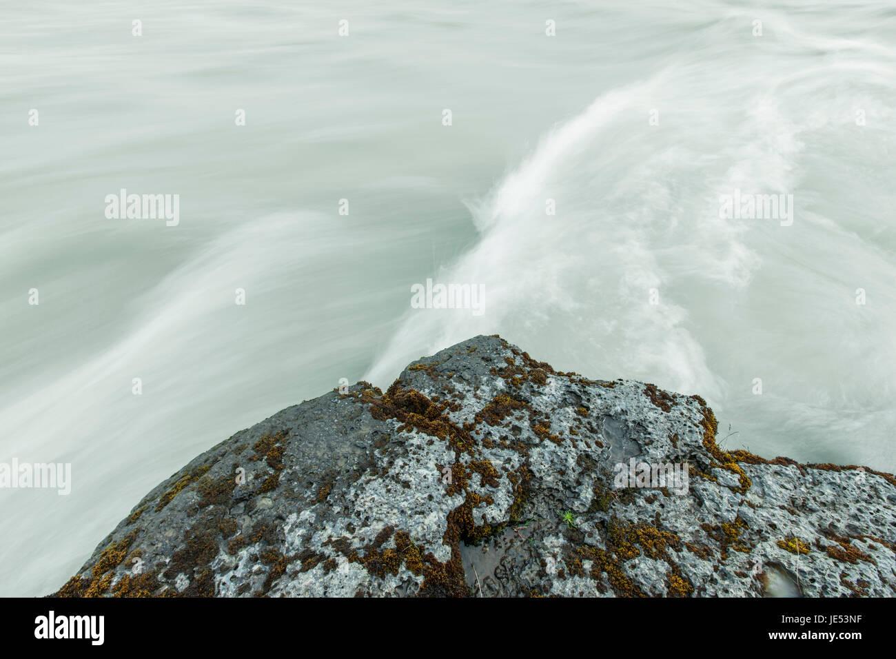 Detail of river rapids and rock Stock Photo - Alamy