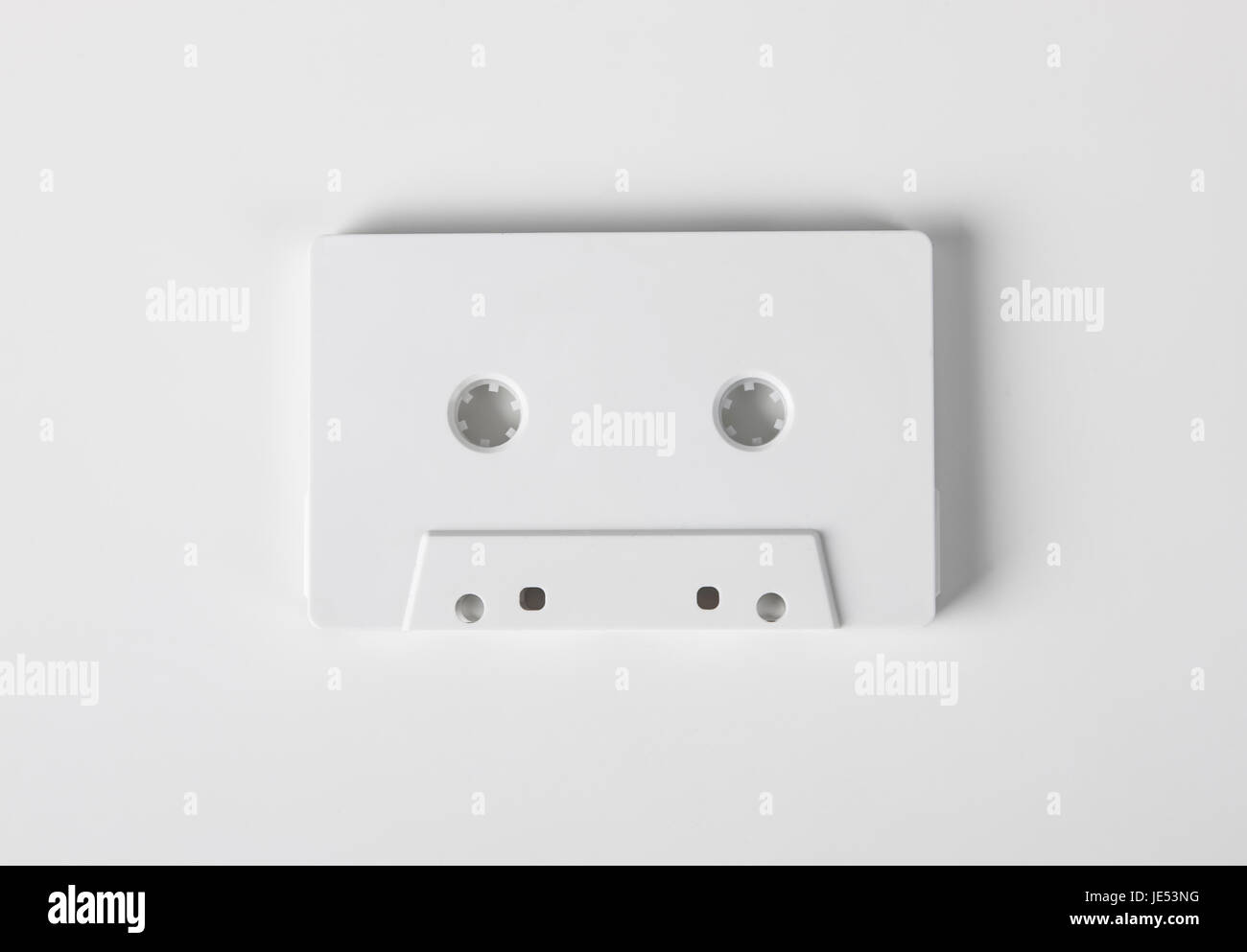 Blank audio cassette on white background Stock Photo - Alamy