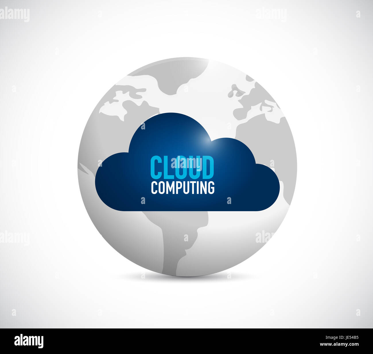 cloud computing international concept illustration design isolated over ...