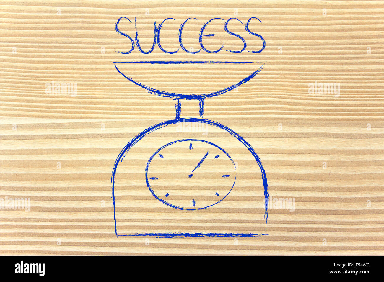 a balance measuring success Stock Photo - Alamy