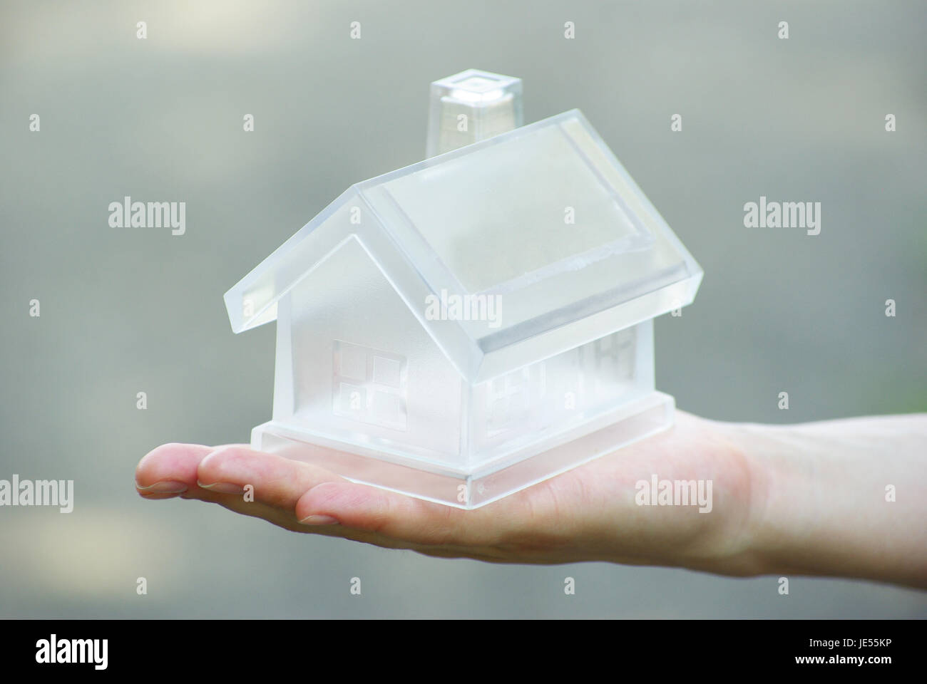 The house in human hand Stock Photo - Alamy