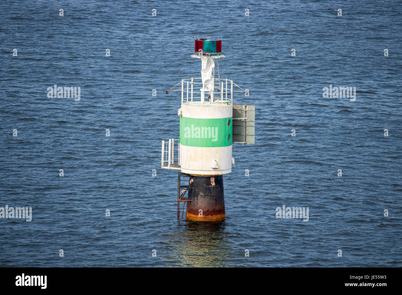 Sea mark/navigation sign in the Stockholm archipelago in Sweden Stock ...