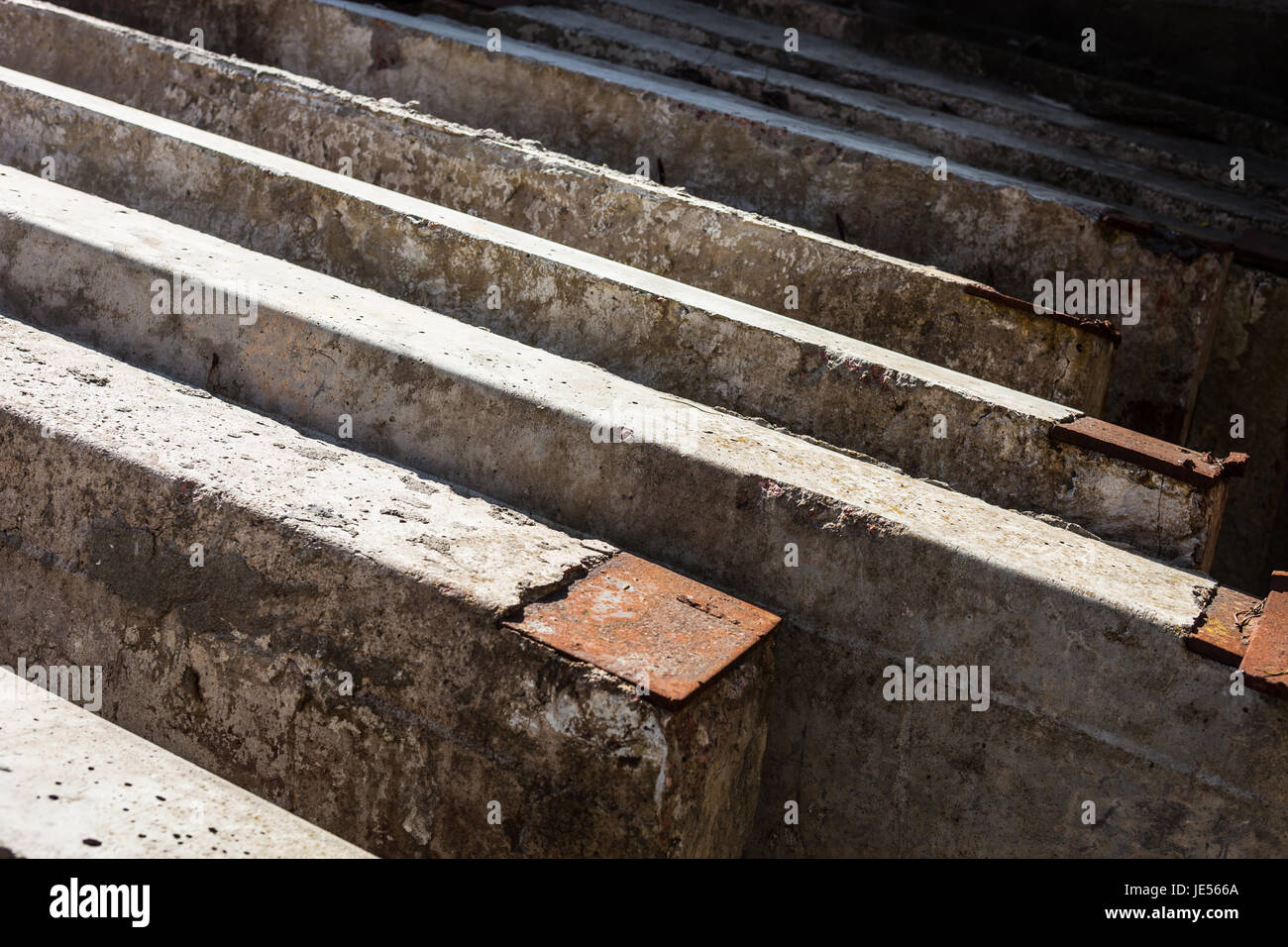 The stack of the old concrete blocks Stock Photo - Alamy