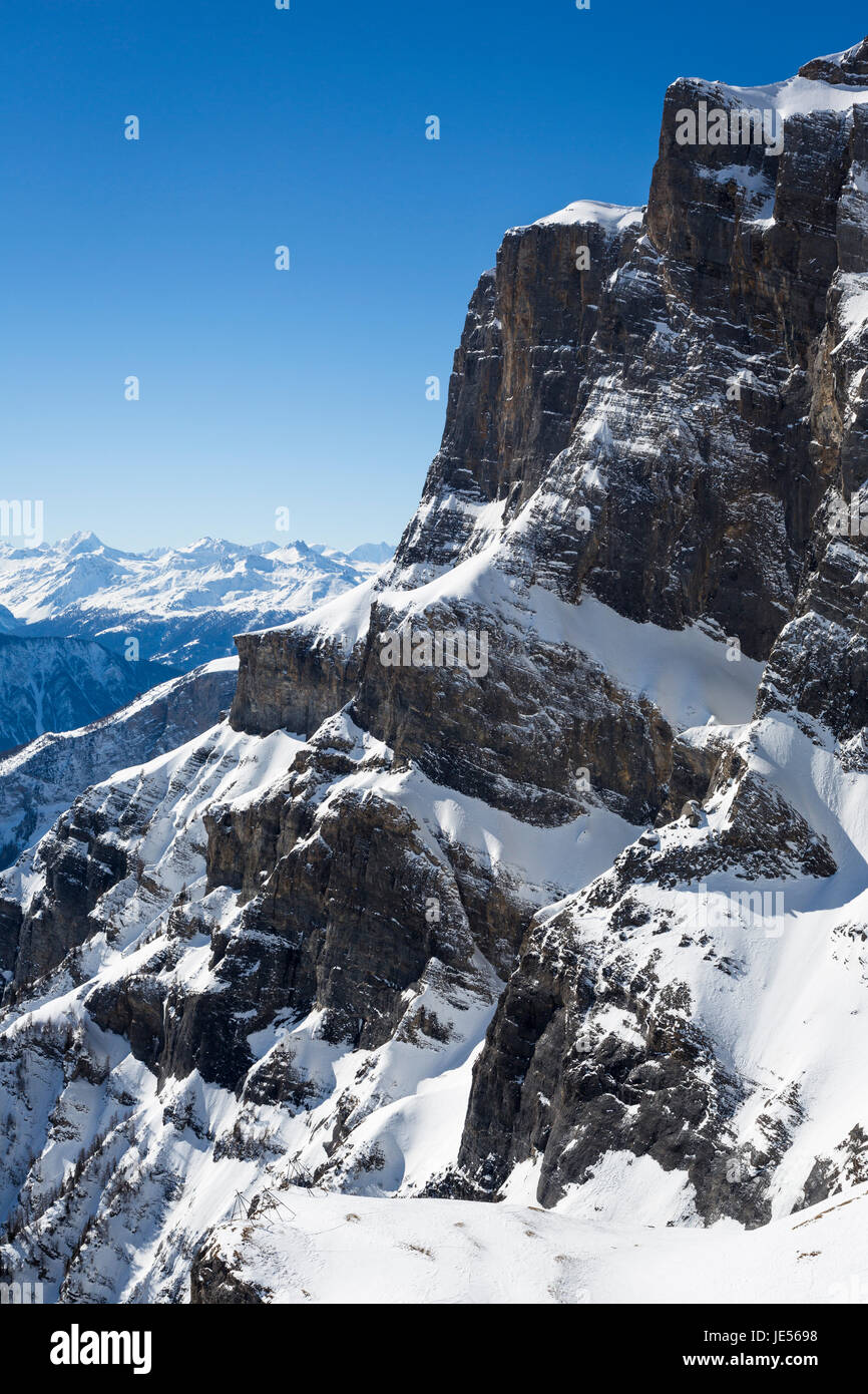 Snow covered mountains in the Alps, Switzerland, Europe Stock Photo - Alamy