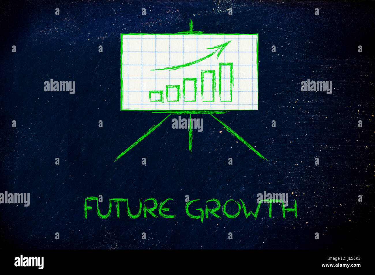 data on graph showing growth on whiteboard design Stock Photo - Alamy