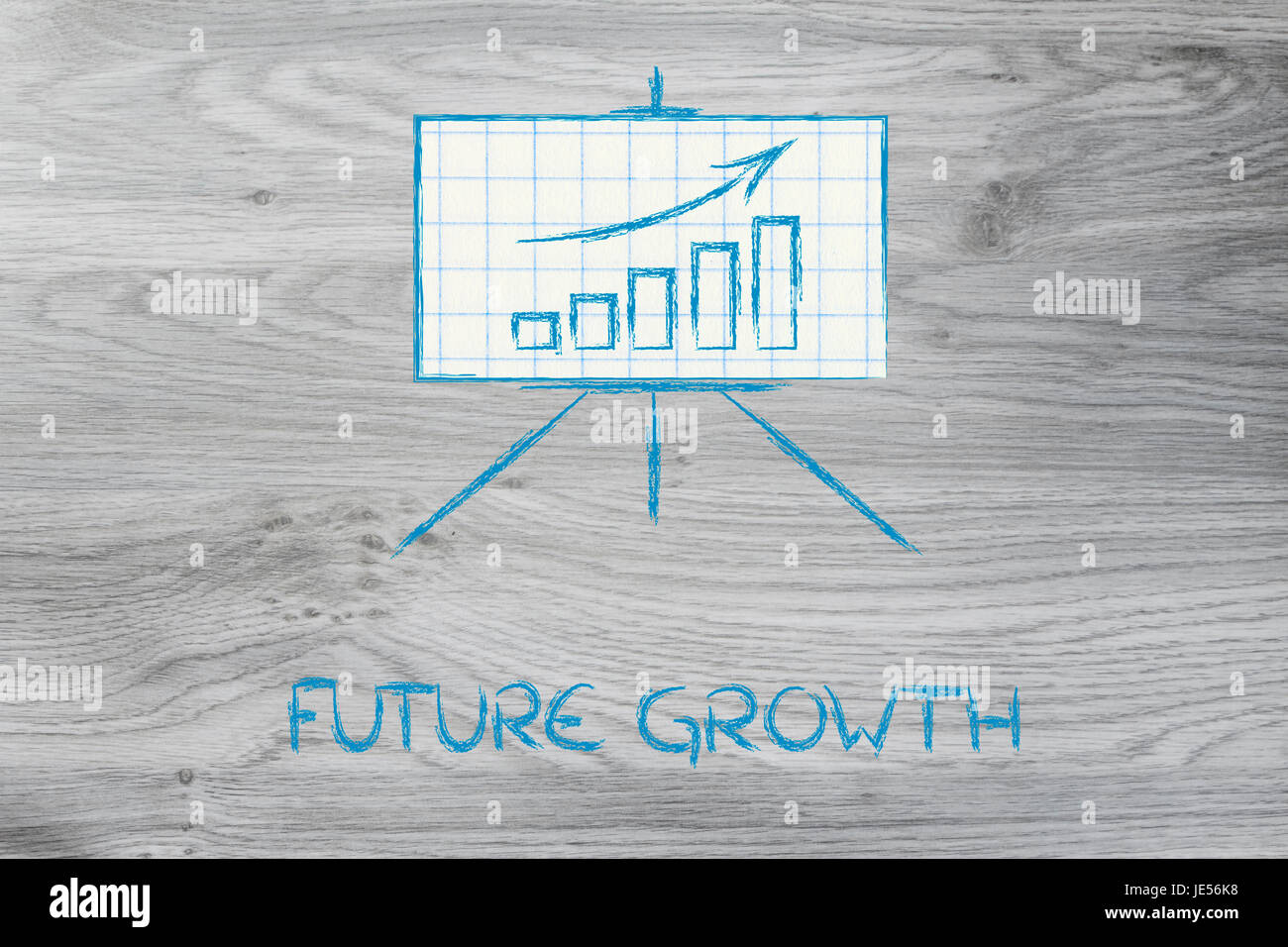 data on graph showing growth on whiteboard design Stock Photo - Alamy