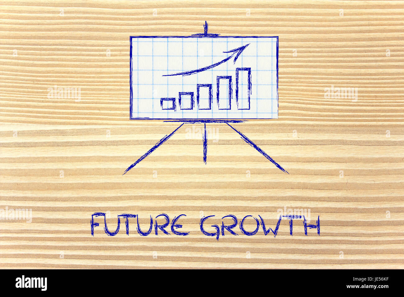 data on graph showing growth on whiteboard design Stock Photo - Alamy