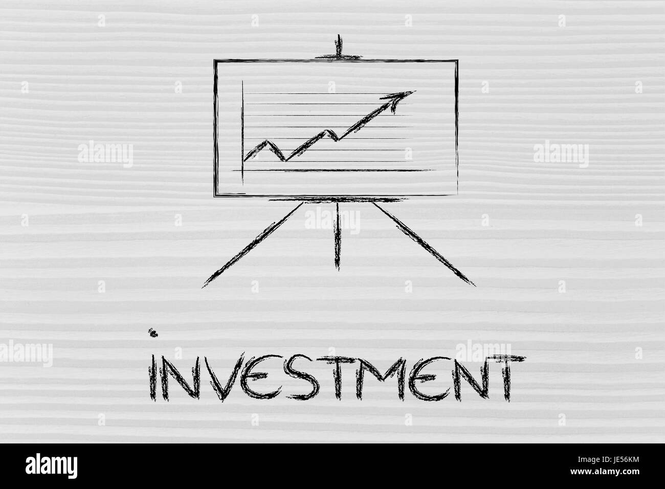 data on graph showing growth on whiteboard design Stock Photo - Alamy
