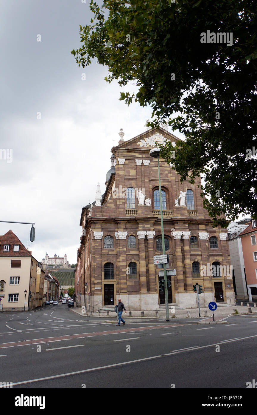 Alte Universität am Josef-Stangl-Platz, Würzburg, Bayern, Deutschland ...