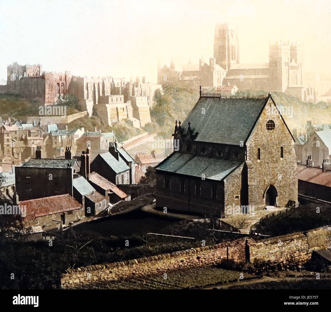 Old photo durham cathedral hi-res stock photography and images - Alamy